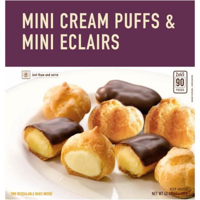 Mini Éclair and Cream Puff Combo Pack - Sam's Club