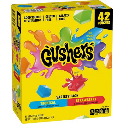 Fruit Gushers Variety Pack (0.8 oz., 42 ct.) - Sam's Club