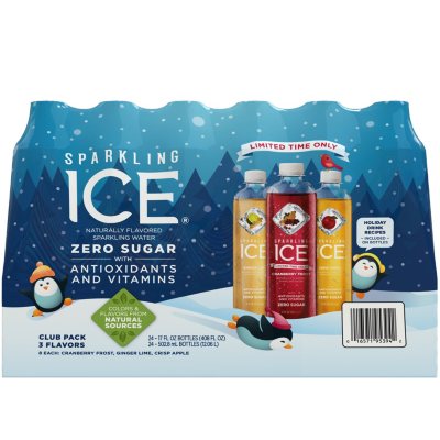 Sparkling ICE Holiday Celebration Variety Pack (17 oz., 24 pk.) - Sam's Club