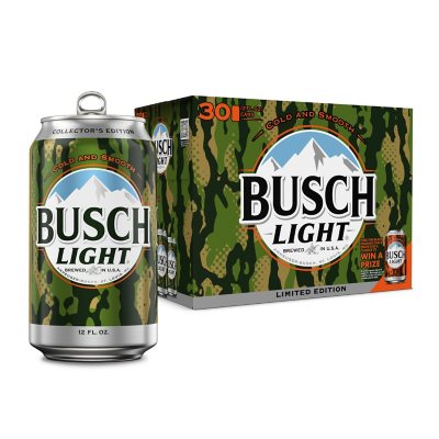 Busch Light (12 fl. oz. can, 30 pk.) - Sam's Club