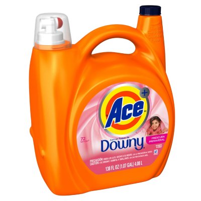 Ace Liquid Detergent Plus Downy April Fresh (138 oz.) - Sam's Club