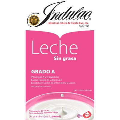 Indulac Non-Fat UHT Milk (32oz / 12pk) - Sam's Club