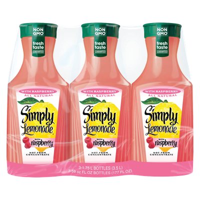 Simply Lemonade With Raspberry (59 fl. oz., 3 pk.) - Sam's Club