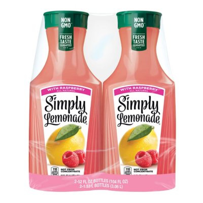 Simply Lemonade With Raspberry (52 fl. oz., 2 pk.) - Sam's Club