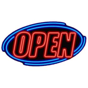 Fallon Super Bright LED OPEN Sign - Sam's Club
