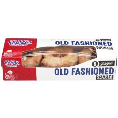 Franz Bake Shoppe Old Fashioned Glazed Donuts (2oz / 6pk) - Sam's Club