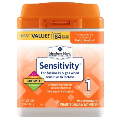 Member's Mark Infant Formula, Sensitivity (48 oz.) - Sam's Club