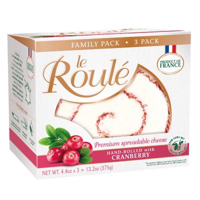Le Roule Premium Spreadable Cheese With Cranberry (13.2 oz.) - Sam's Club