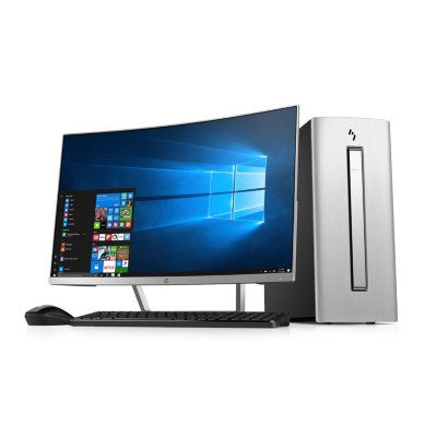 HP ENVY 750-537cb Desktop Bundle with 27" Curved Monitor, 7th Gen Core ...