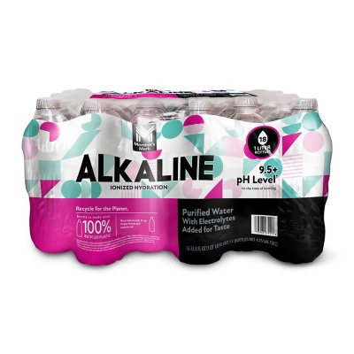 Member's Mark Plus+ Alkaline Water (18 pk., 1 L) - Sam's Club