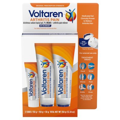 Voltaren Topical Arthritis Pain Relief Gel (5.3 oz. 2 pk., + 1.7 oz ...