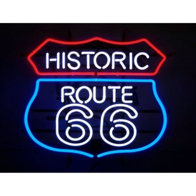 Neonetics - Historic Route 66 Neon Sign - 22" x 4" x 22" - Sam's Club