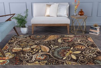 Giada Paisley Area Rug - Brown - Sam's Club