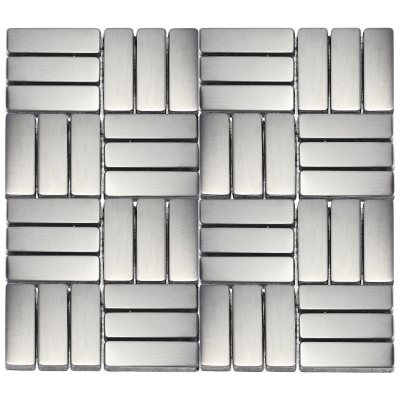 Small Rectangle Stainless Tile - 6 - 10" x 10" Sheets - Sam's Club