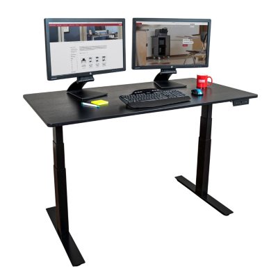 60” Electric Standing Desk, Black Oak - Sam's Club